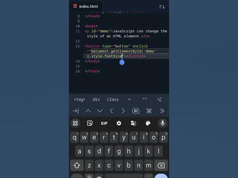 How to change HTML element using Javascript #javascript #javascripttutorial #shorts - YouTube