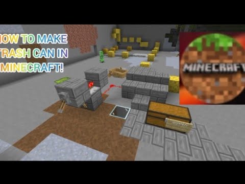 How to make Working Trash Can in minecraft Any Version! - YouTube