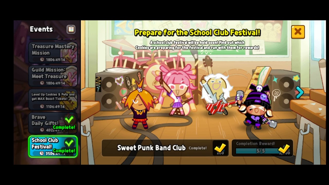 How To Complete The School Club Festival Event (Cookie Run Ovenbreak ...