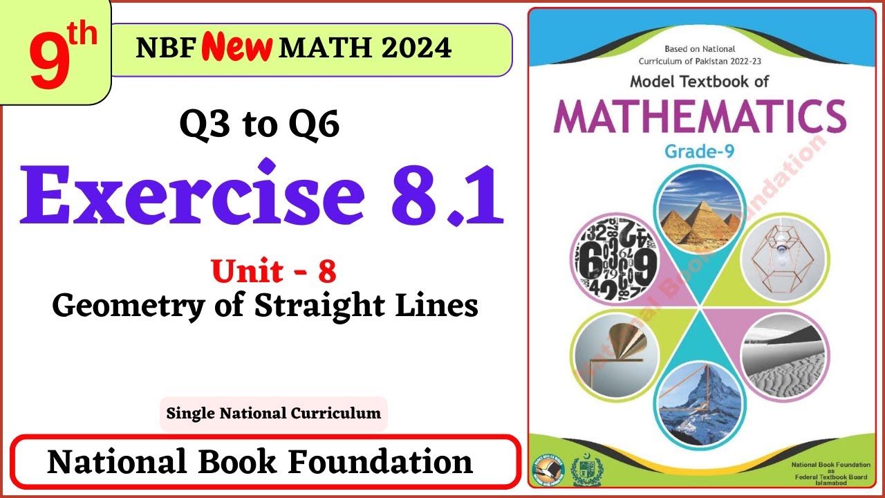 Class 9 Maths Chapter 8 Exercise 8.1 New Book| National Book Foundation ...