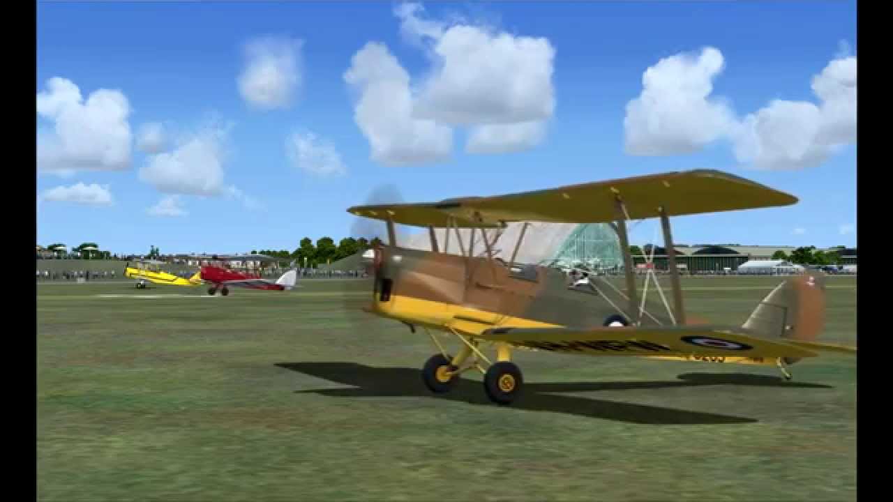 FSX: Tiger Moth Formation Flight - YouTube