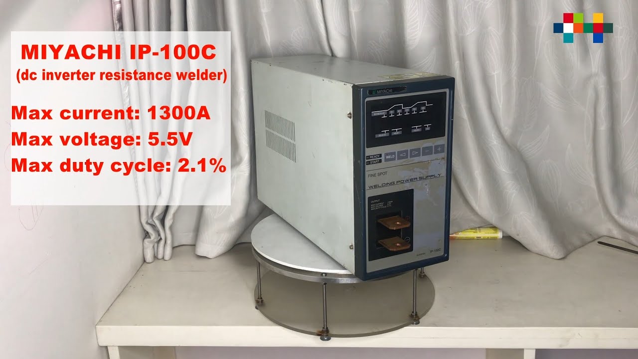 MIYACHI IP-100C DC inverter resistance welder (part 1/2) - YouTube