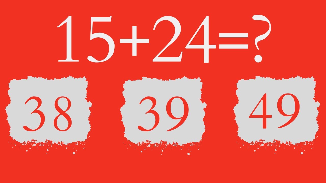 Math Speed Test I Mental maths I maths speed quiz - YouTube