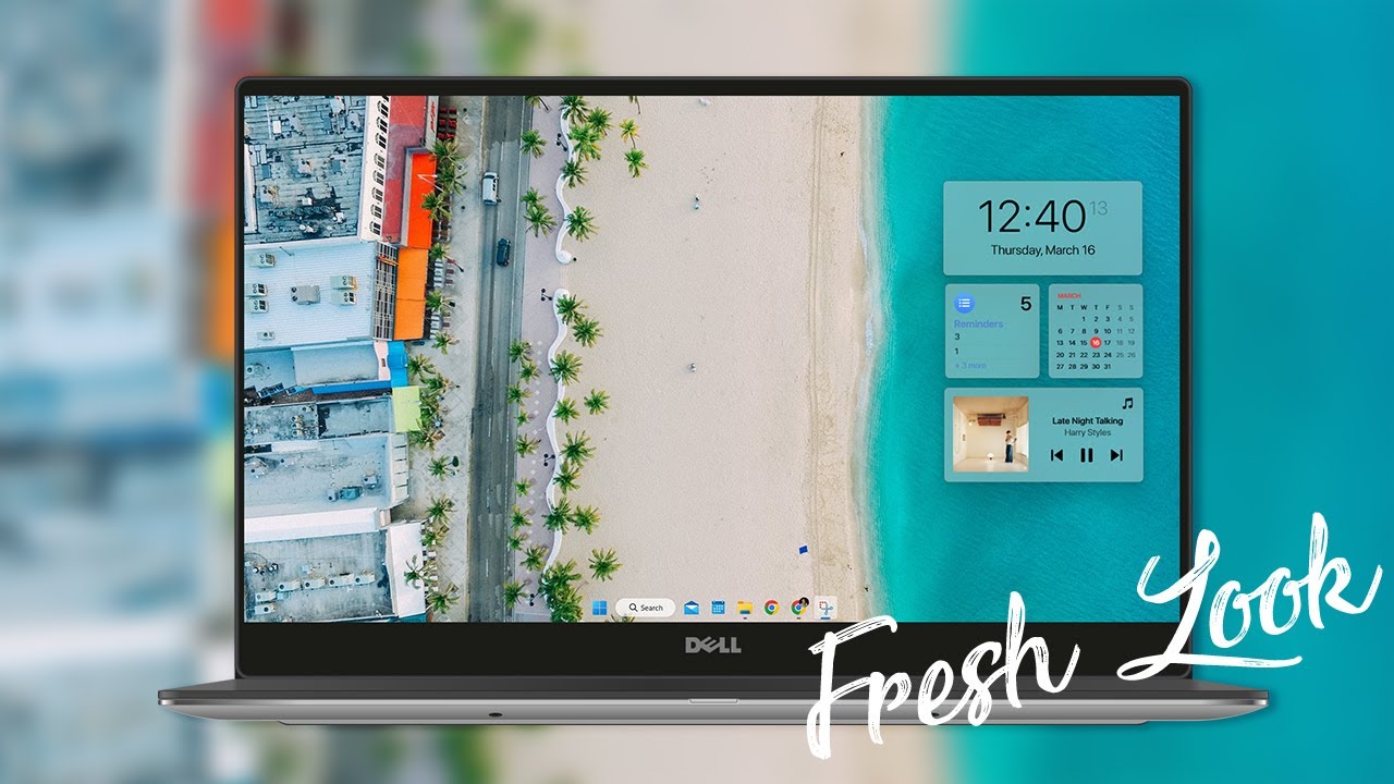 Beach Theme | Quick and Easy Windows Desktop Customization! - YouTube