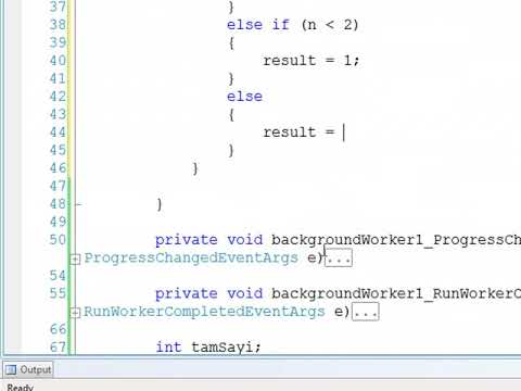Background Worker Sample - YouTube