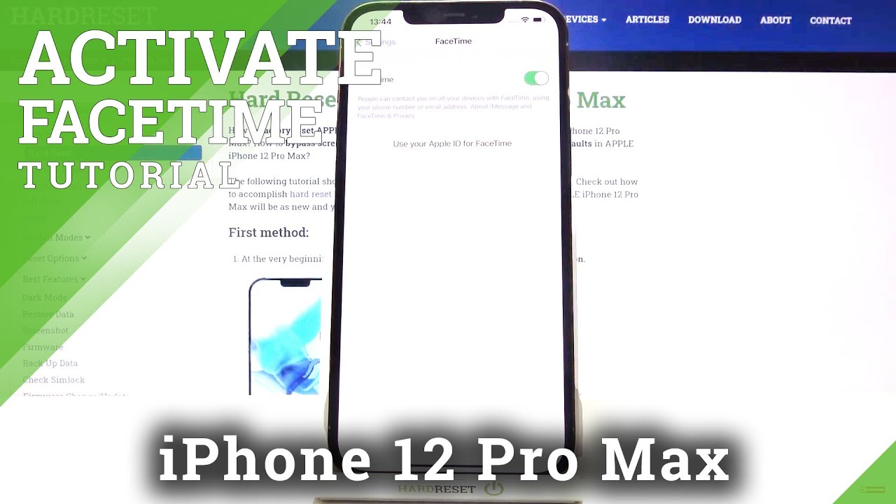 How to Activate FaceTime on iPhone 12 Pro Max – Set Up Face Time using ...