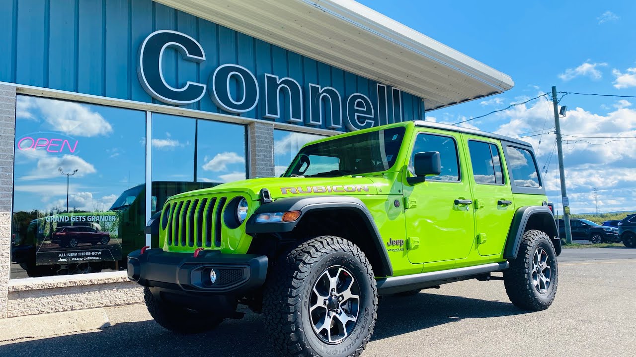 Jeep Wrangler Rubicon in the Limited Edition Colour Gecko Green! - YouTube
