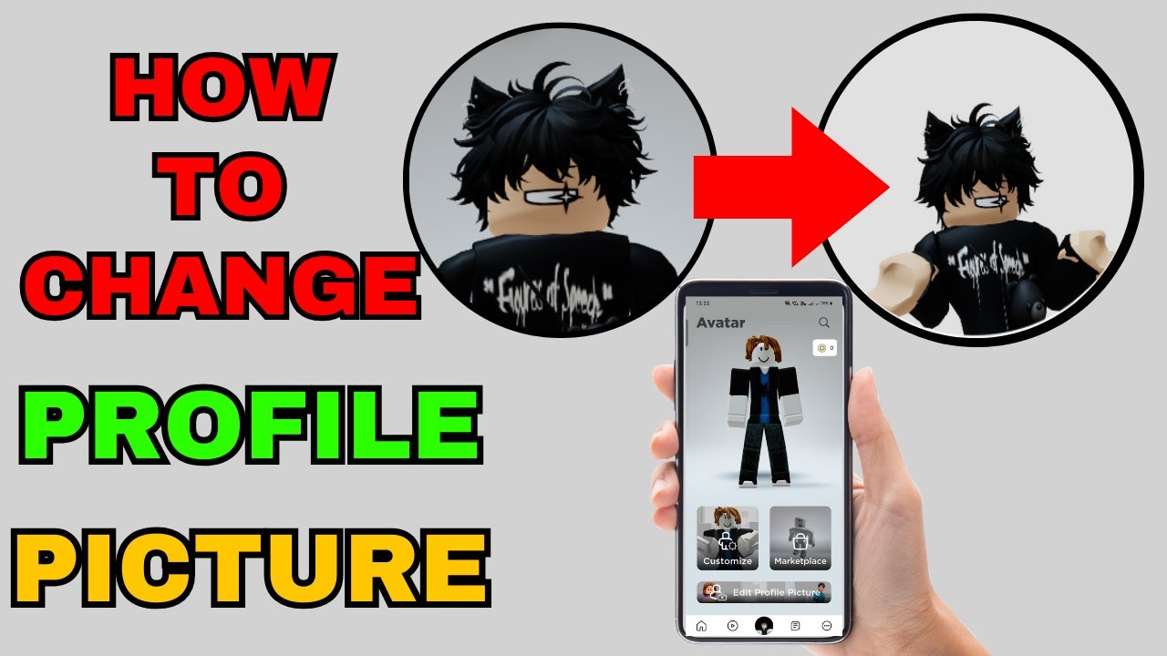 How To Change Roblox Profile Picture Mobile ! Easy Tutorial - YouTube