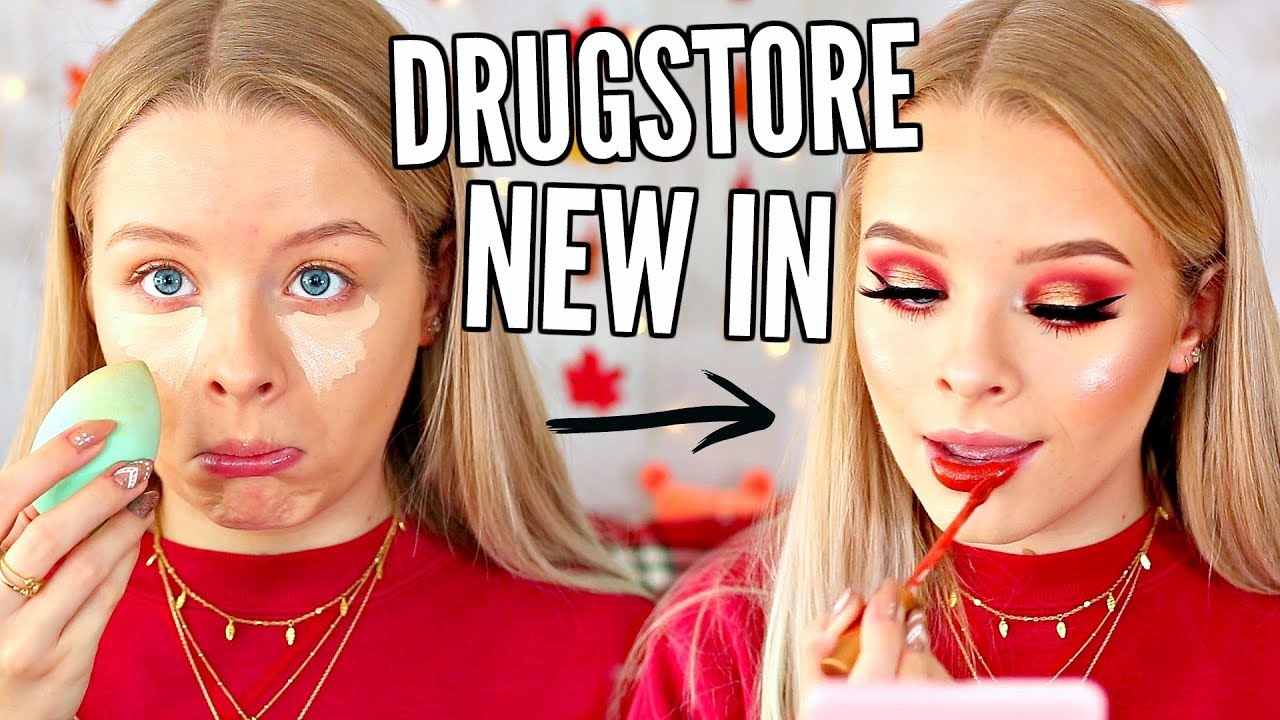 FULL FACE NEW DRUGSTORE MAKEUP!! | sophdoesnails AD - YouTube