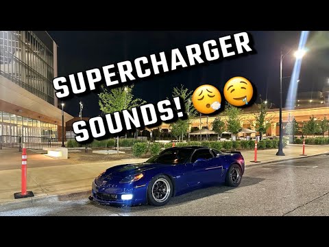 Supercharged C6 Corvette night cruise - YouTube