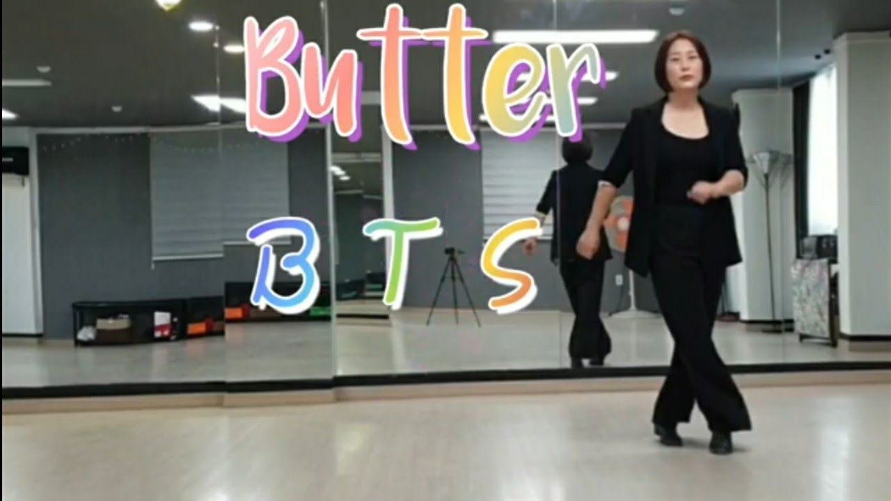 Butter Line Dance(Improver:May cho) Demo& Tutorial - YouTube