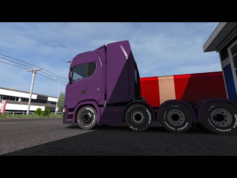Scania Truck Super Purple colour - Scania Truck V8 Long line #ets2 ...