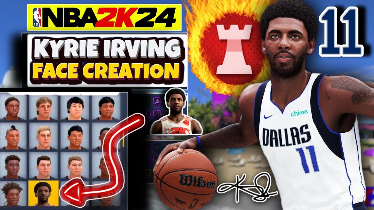 KYRIE IRVING FACE CREATION 2K24 - HOW TO LOOK LIKE PRIME/ROOKIE KYRIE 🎯 ...