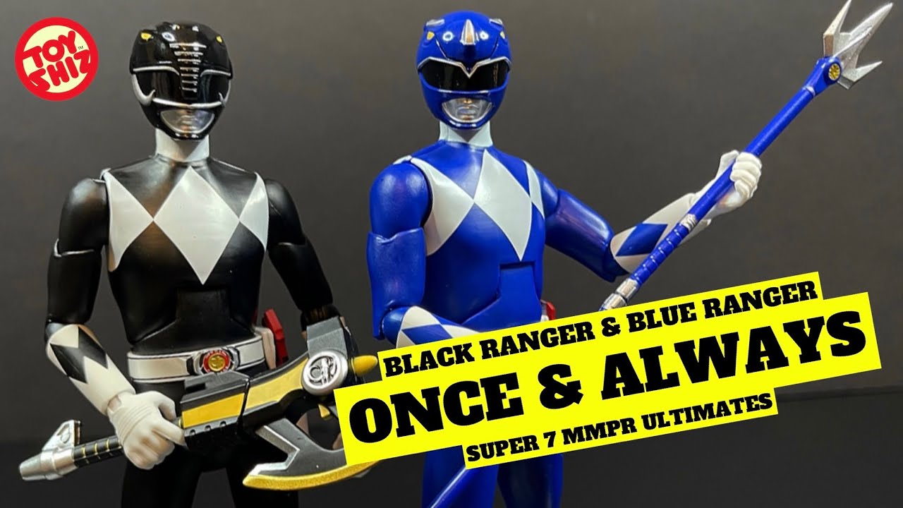 2023 BLACK & BLUE RANGERS | MMPR Ultimates | Super 7 - YouTube