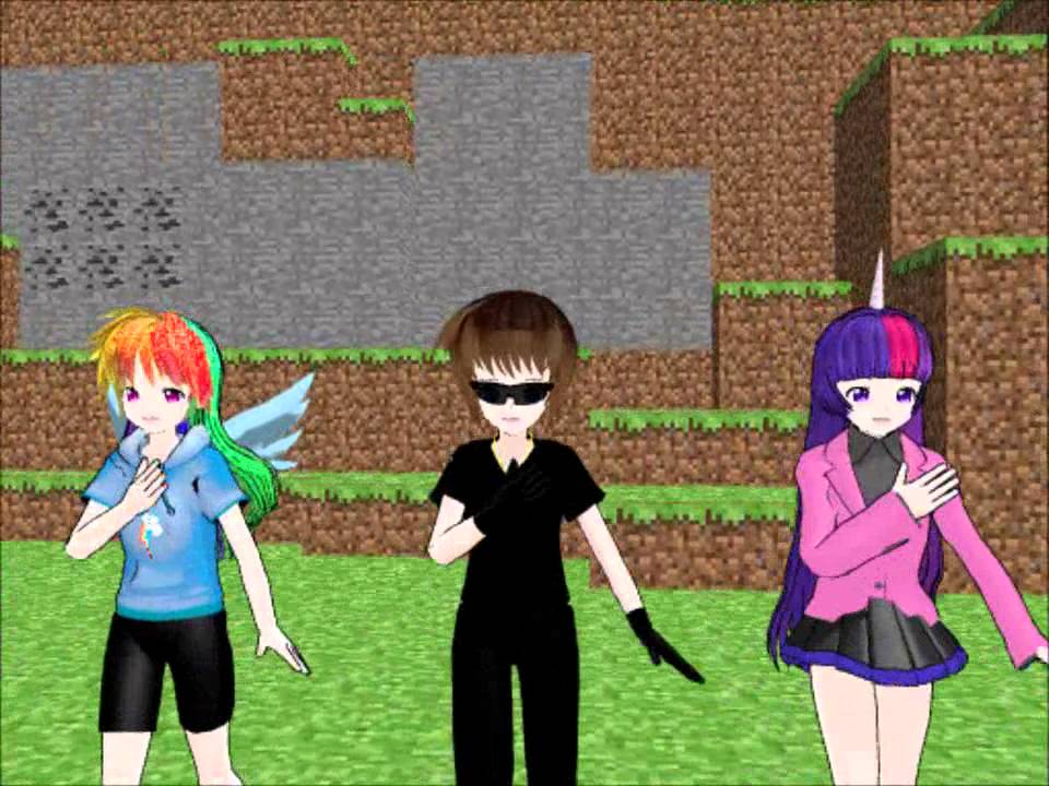 [MMD] Mlp and skydoesminecraft MMD Kiramekirari - YouTube
