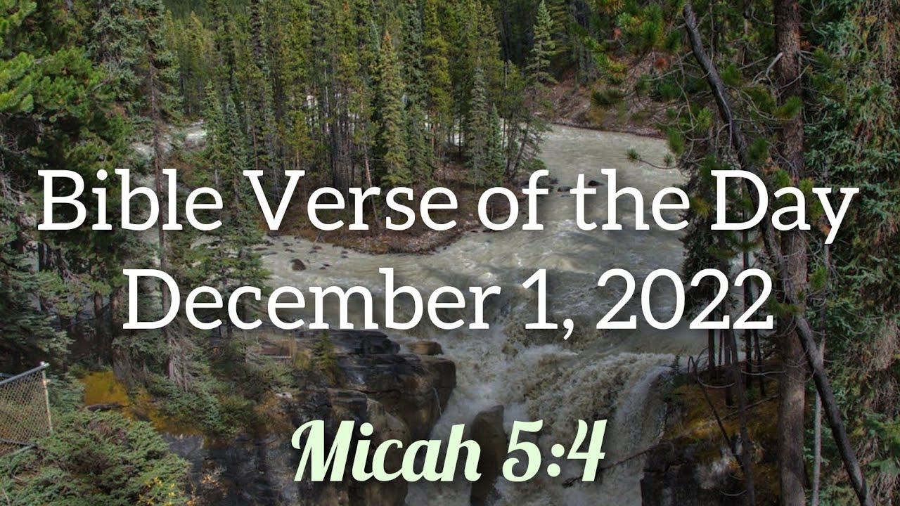 BIBLE VERSE OF THE DAY - December 1, 2022 | morning prayer | Your Daily ...