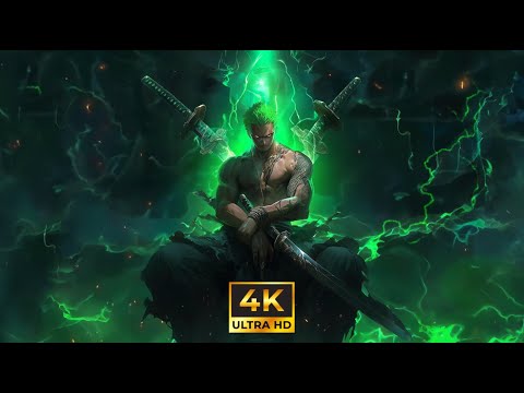 1 Hour Loop - [4K HD] - Roronoa Zoro - Live Wallpaper & Screensaver