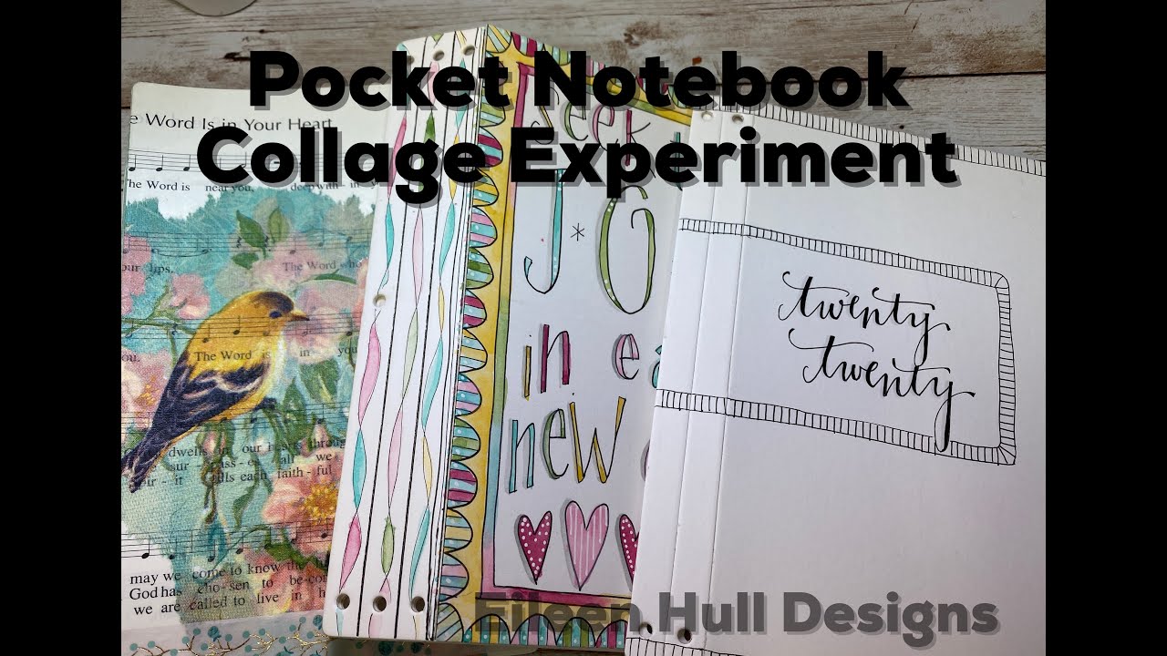 Pocket Notebook Collage Experiment - YouTube
