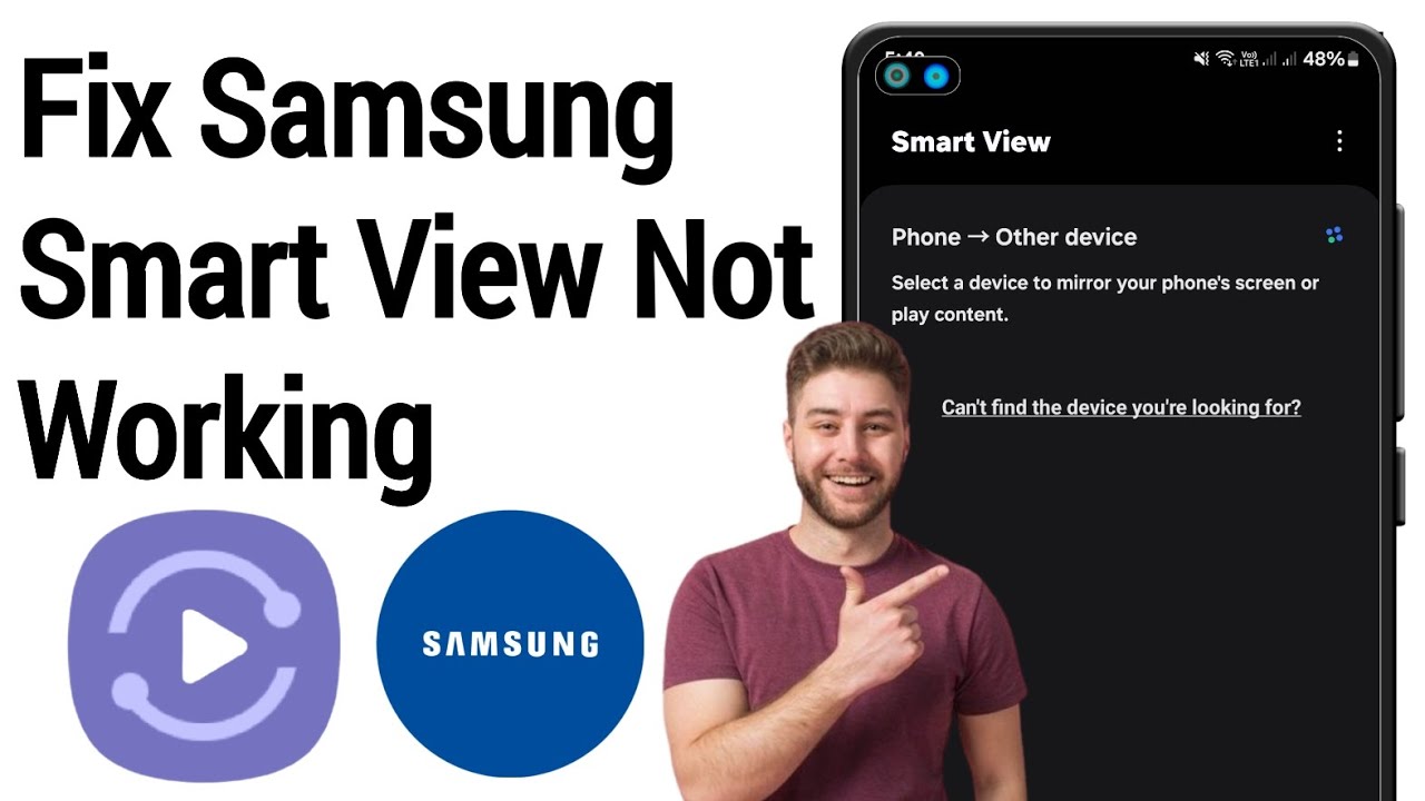 How To Fix Samsung Smart View Not Working Problem (2025) | Smart view ...