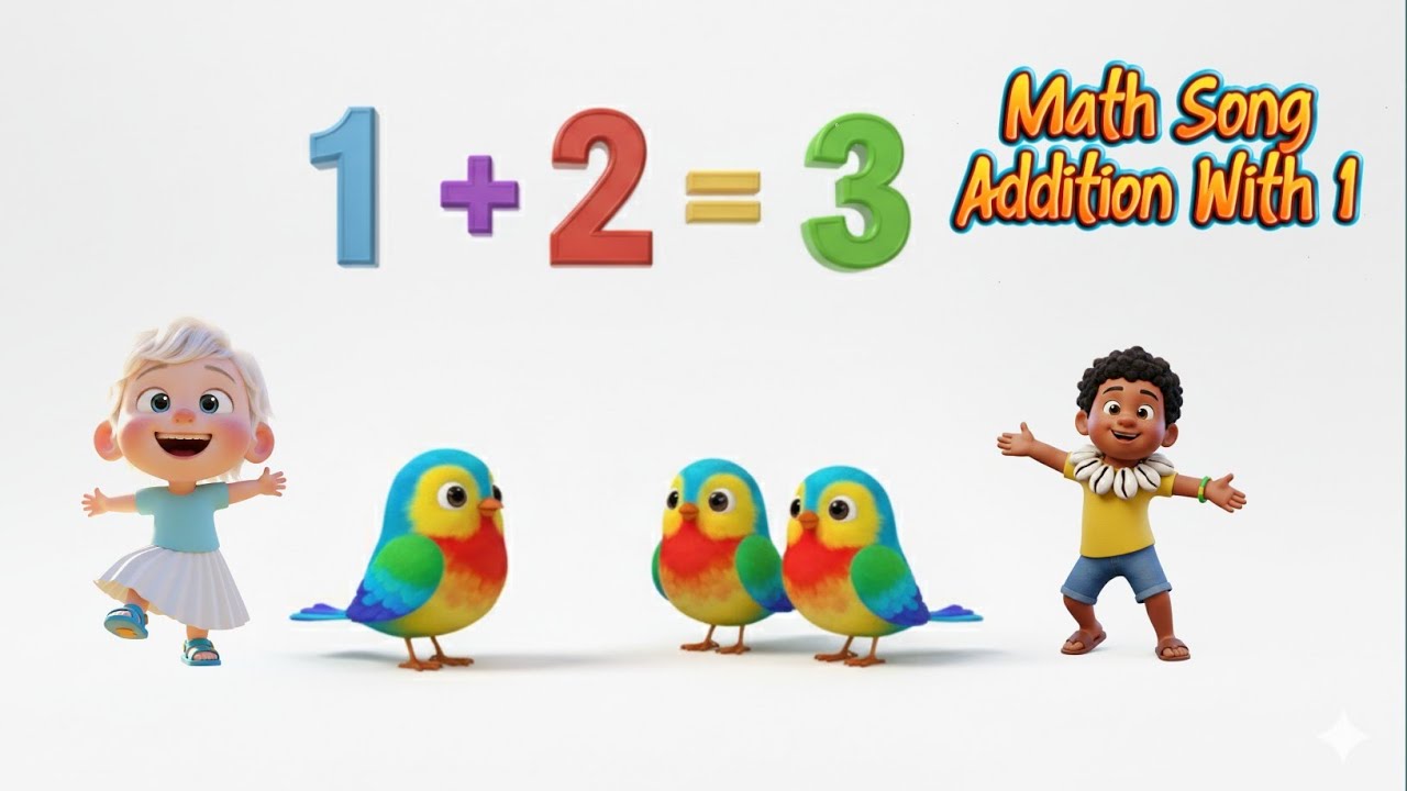 🎶 1 + 1 = 2 | Addition with 1 Song | Fun Math Learning for Kids 🎶 - YouTube
