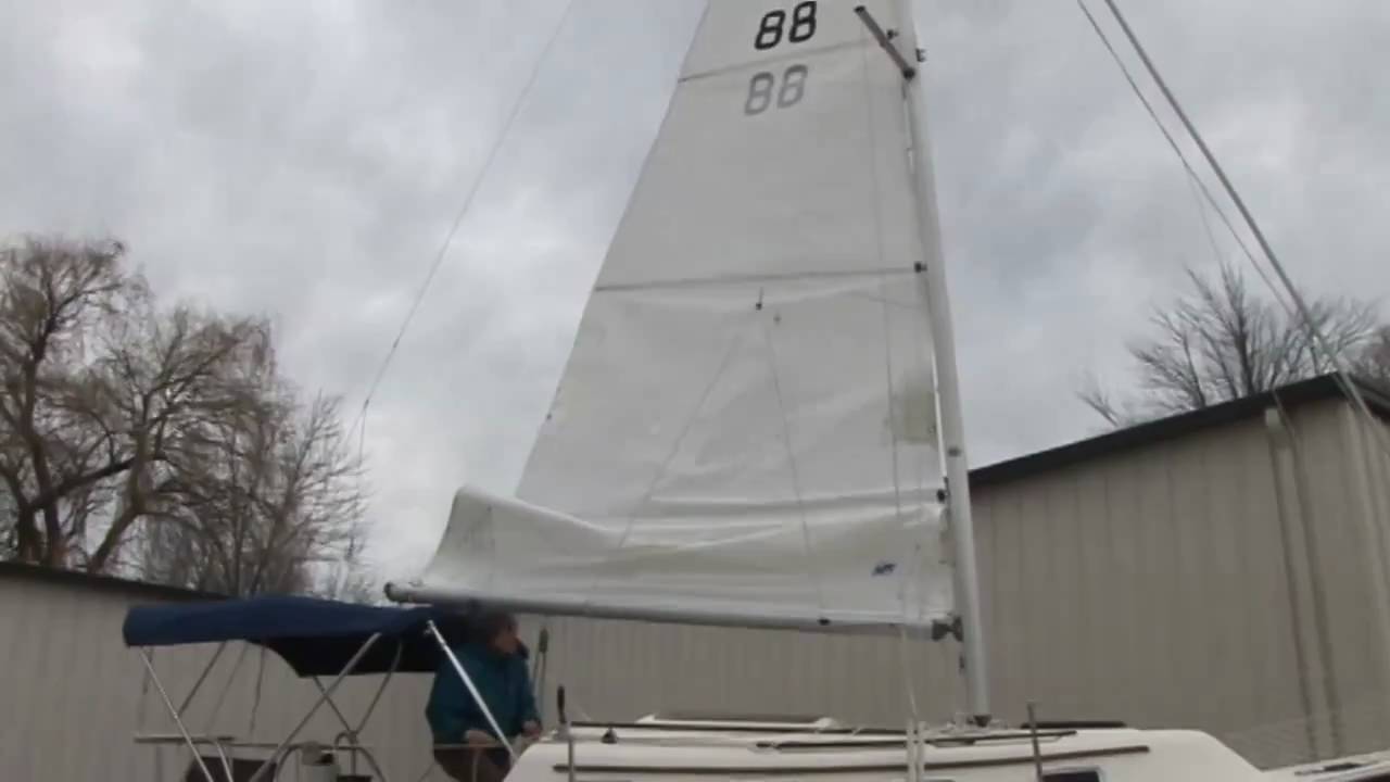 Finished Sail - Building a Mainsail - Part 14 - YouTube