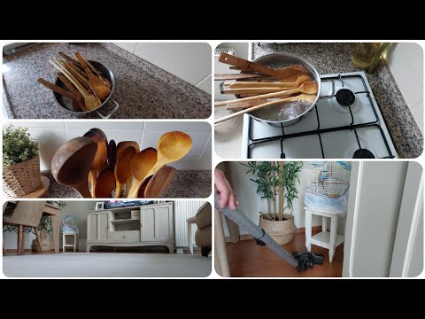 TAHTA KAŞIKLARIMI TEMİZLEDİM |şimşir kaşık|Günlerden dip köşe temizlik |#günlükvlog