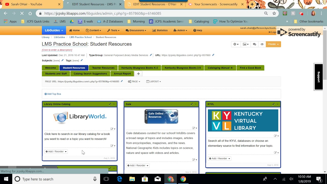 Moving Boxes on your LibGuide - YouTube
