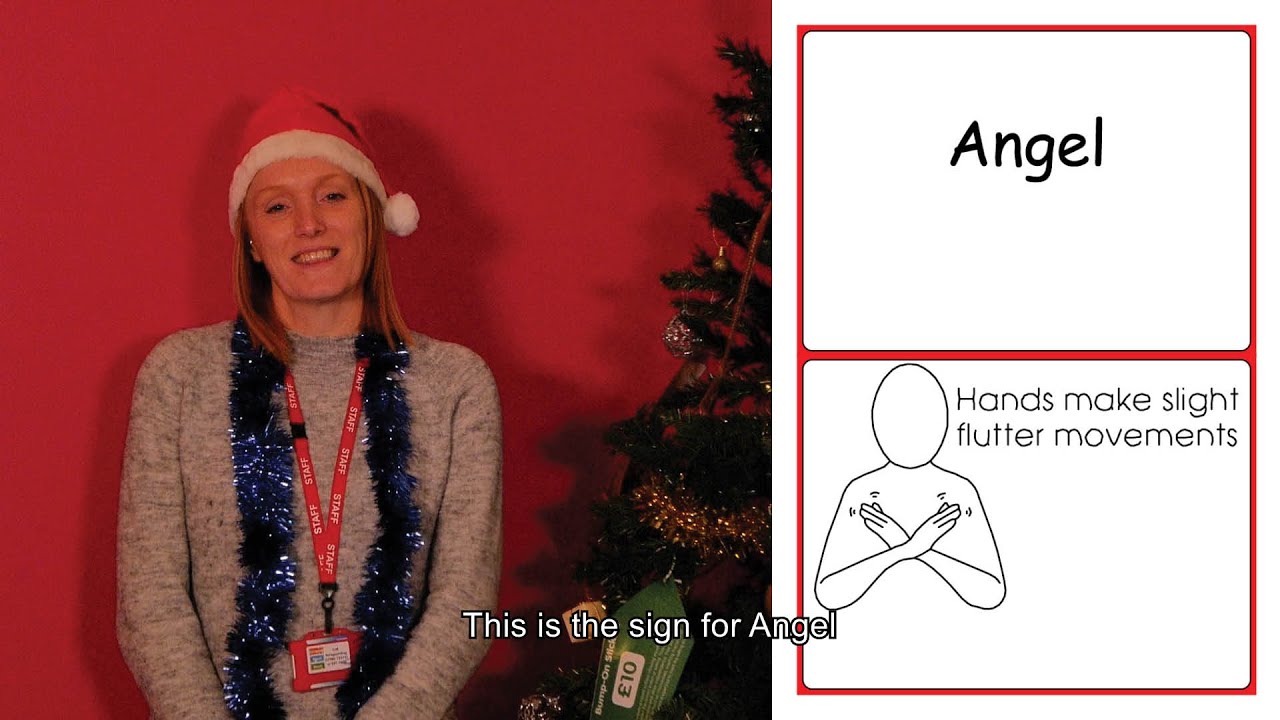 Learn the Makaton sign for Angel - YouTube