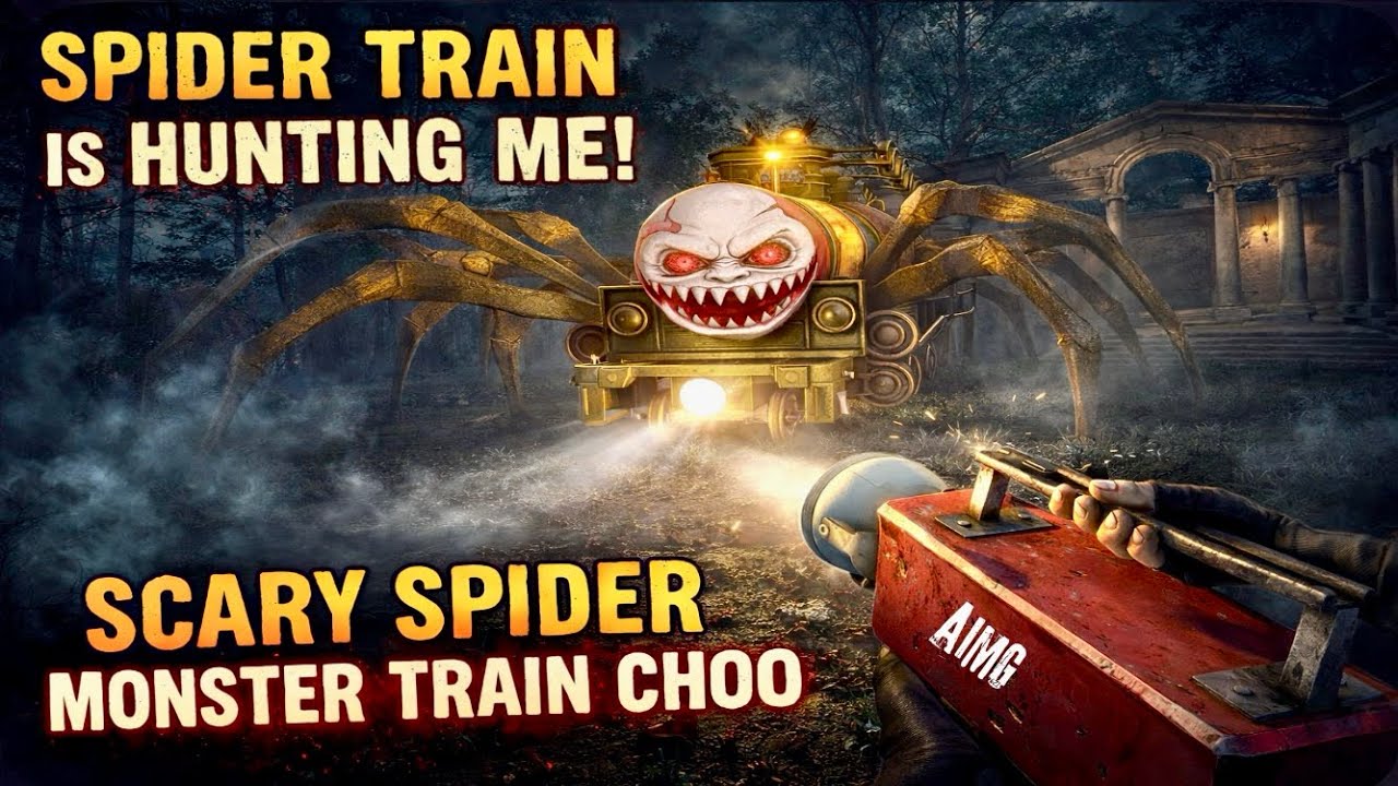 Scary Spider Monster Train Choo – Horror Survival Gameplay - YouTube