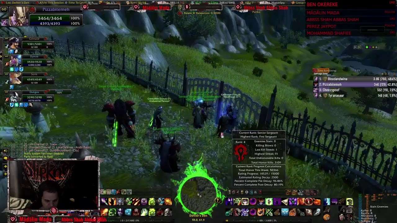 WOW Classic Horde suprise ZG raid I got in :) PVP AV honor grind Stream ...