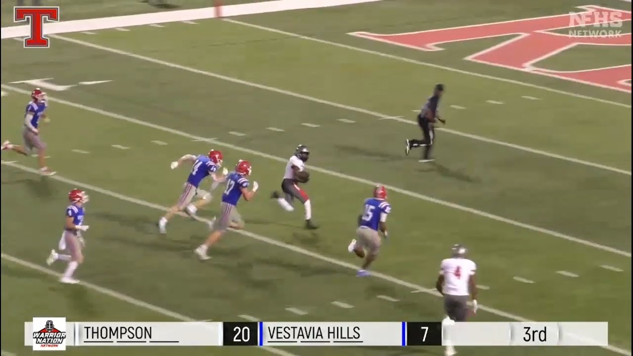 Thompson's Zach Sims, Deuce Oliver connect for 2 touchdowns vs. VHHS ...