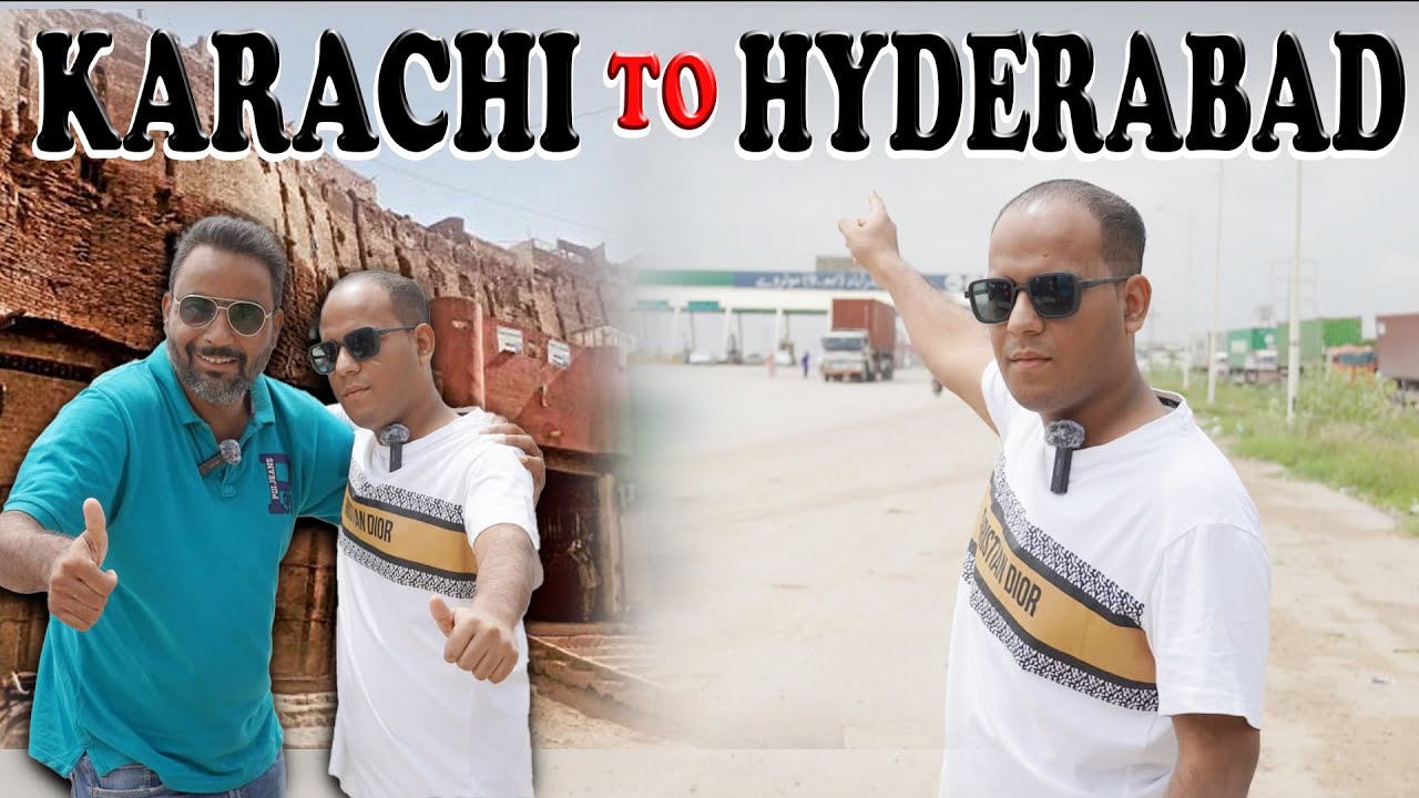 KARACHI TO HYDERABAD lets try pullow and explore different places with ...