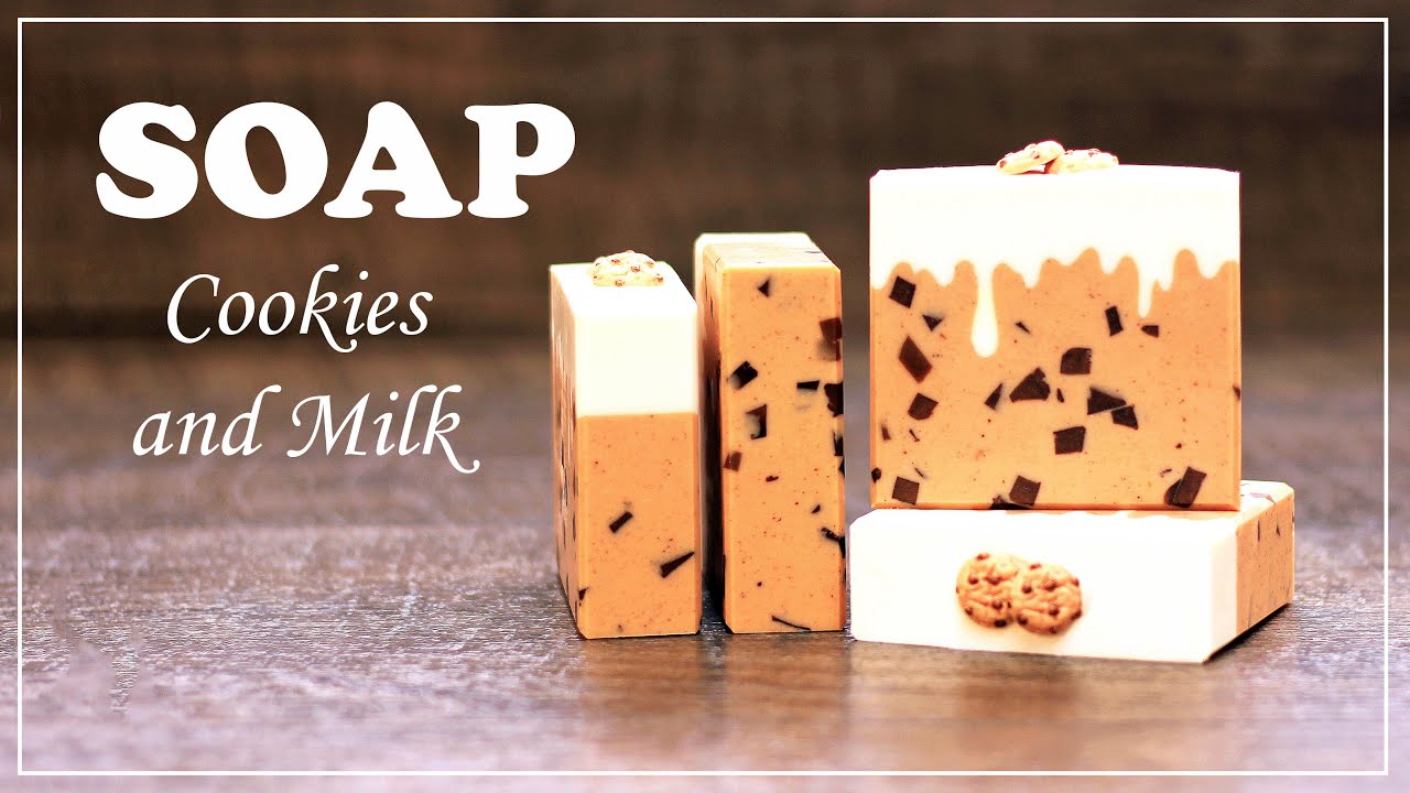 Making Cookies and Milk Soap ~ Miniature Chocolate Chips, Oats, Coconut ...