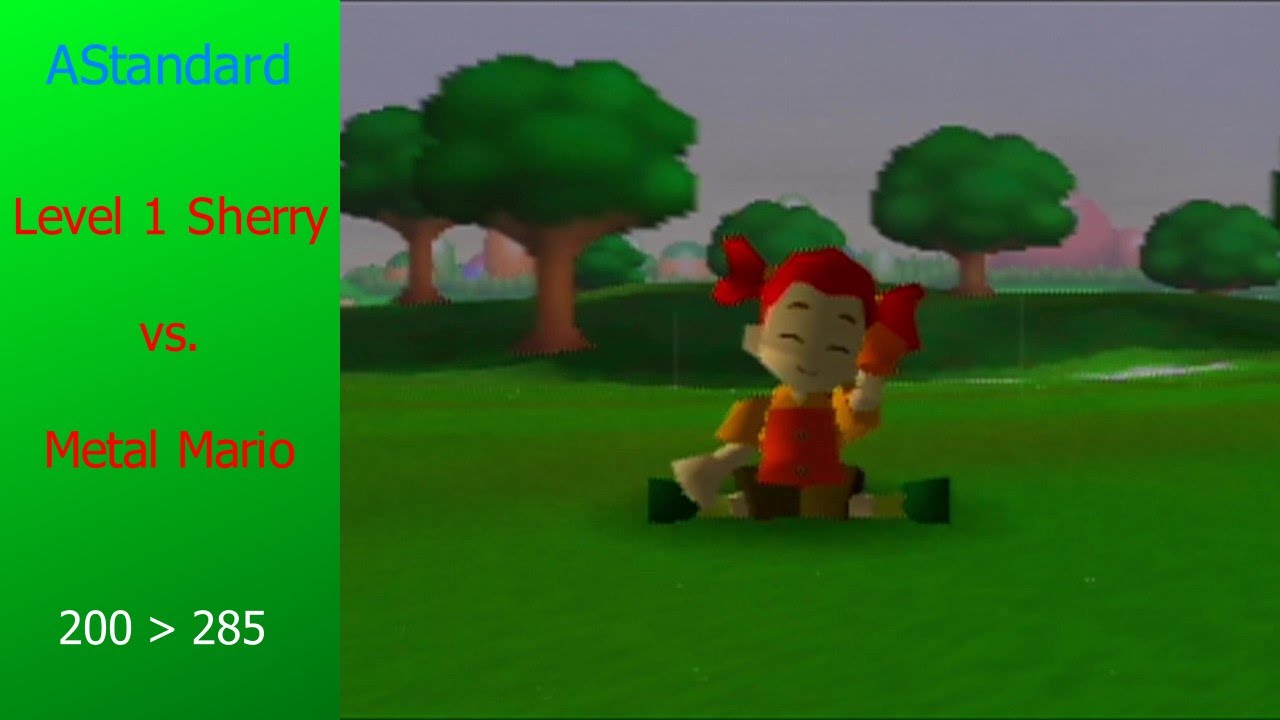 Mario Golf (N64) - Level 1 Sherry vs Metal Mario - YouTube
