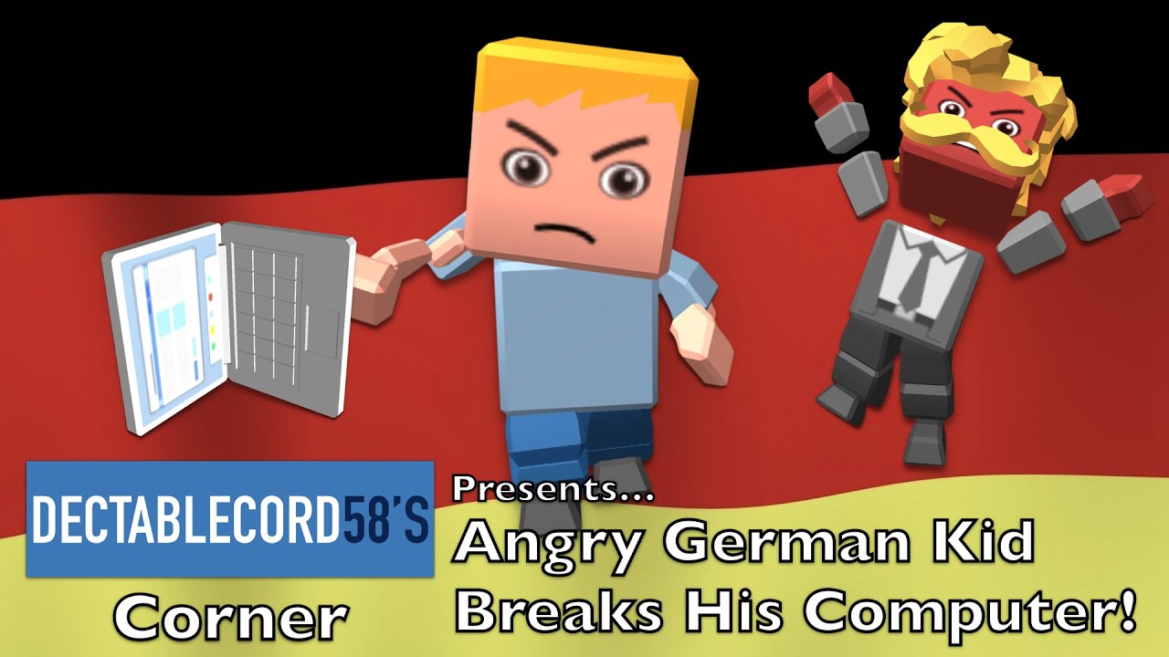 Angry German Kid Breaks His Computer! - YouTube