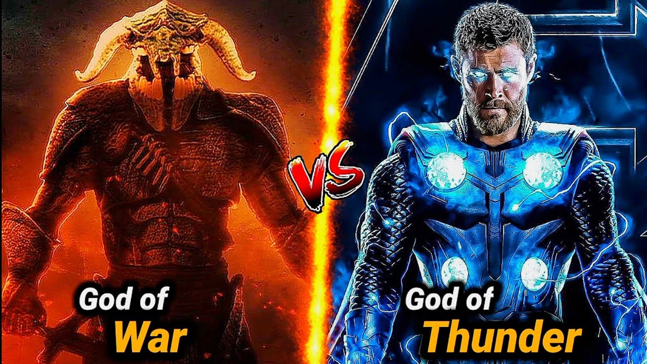 Thor vs Ares // mcu Thor vs Dceu Ares // in hindi // aj verse 🔥 - YouTube
