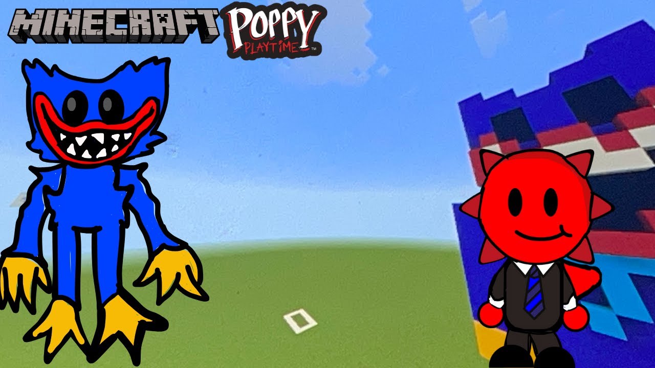 Minecraft Tutorial | How to Build Nightmare Huggy Wuggy (Poppy Playtime ...