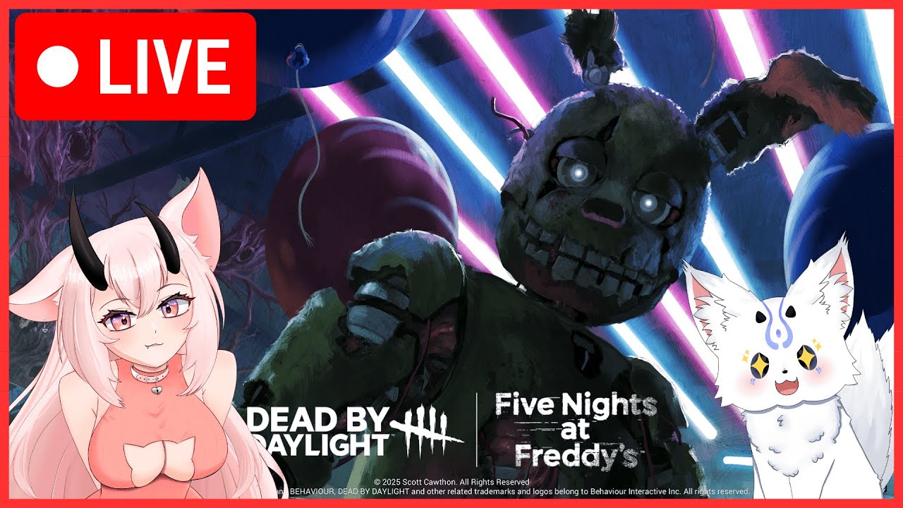 DBD Meets FNAF!! Join a Succ and her Floof in Dead By Daylight 2-Year Anniv. Stream-A-Thon - YouTube