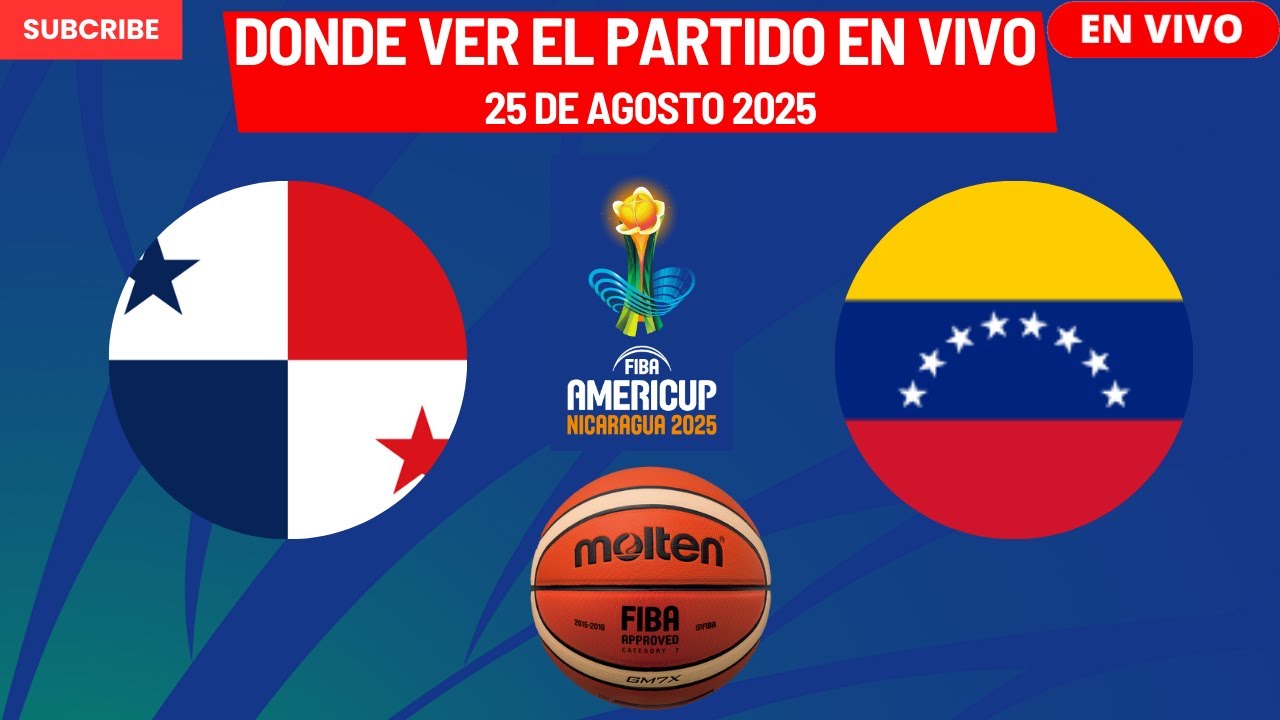 🏀Panamá vs Venezuela🏀Donde Ver El Partido EN VIVO|AmeriCup|25 de Agosto ...