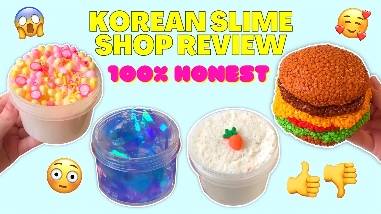 TRYING KOREAN SLIMES FOR THE FIRST TIME!- Korean Slime Shop Review ...
