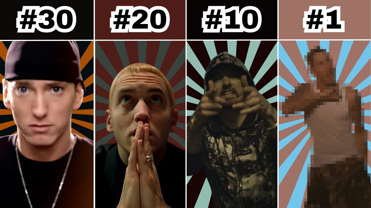 30 most viewed Eminem songs on YouTube - YouTube