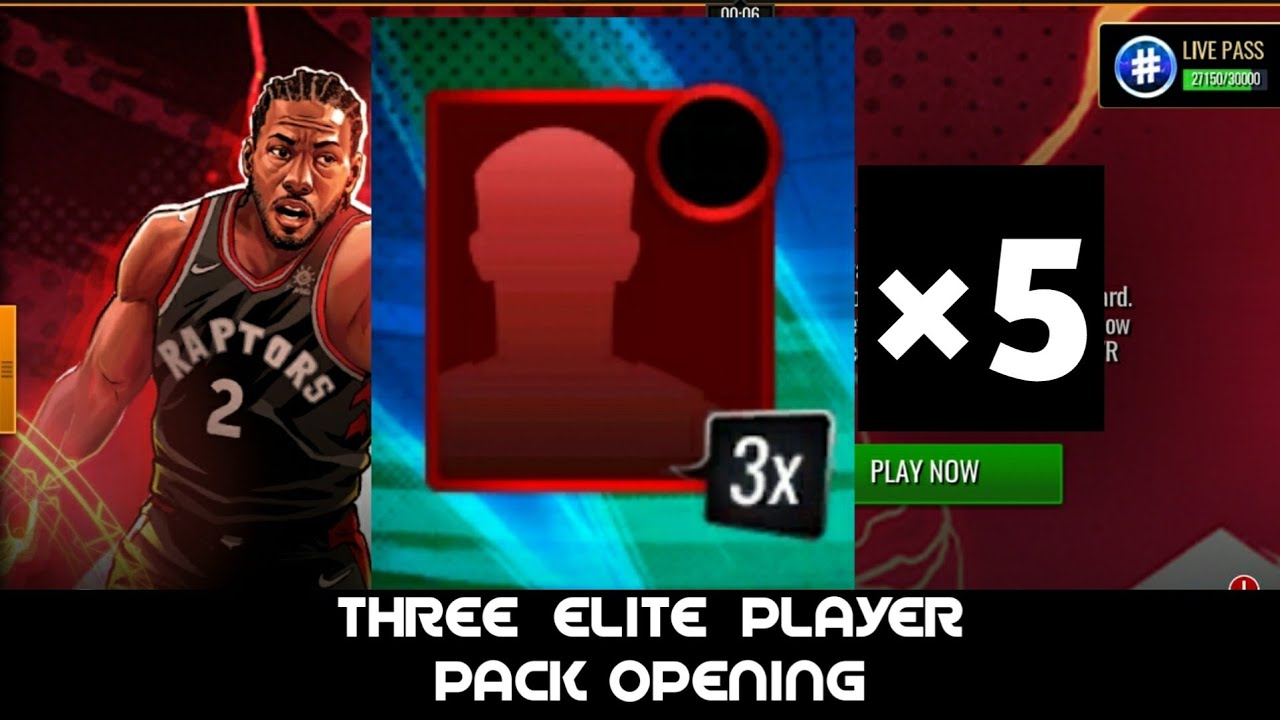 5× THREE ELITE PLAYER PACK!!! - NBA Live Mobile 20 - YouTube