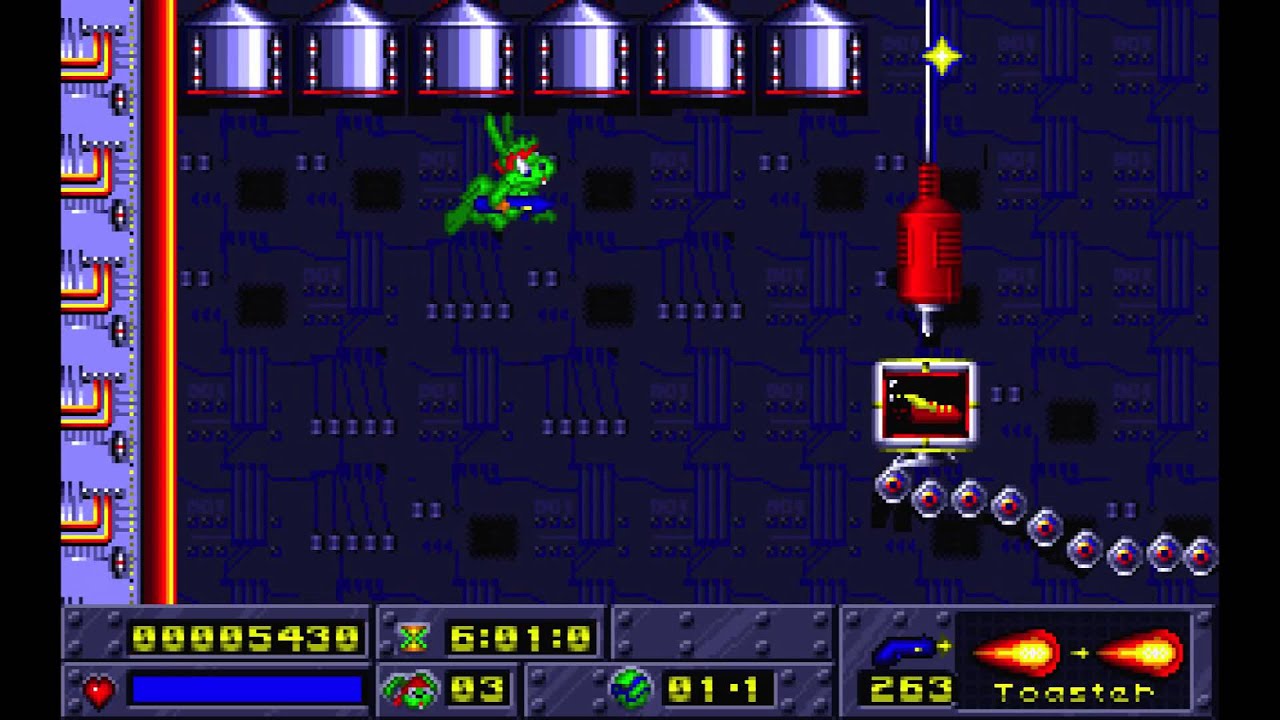 Jazz Jackrabbit - Episode 2: Ballistic Bunny - Letni level 1 (1994 ...