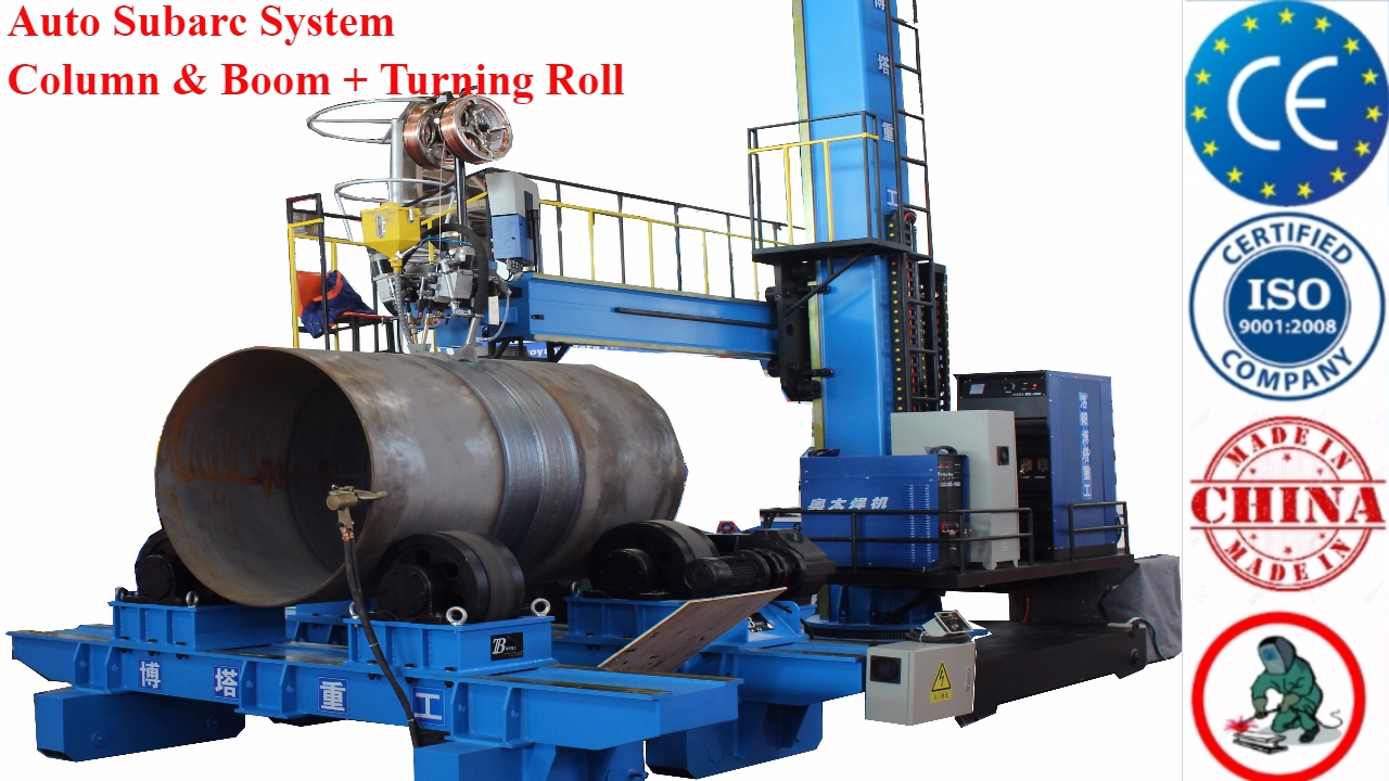 Welding Column and Boom shows at ESSEN (Welding Rotator 300 Tons) - YouTube