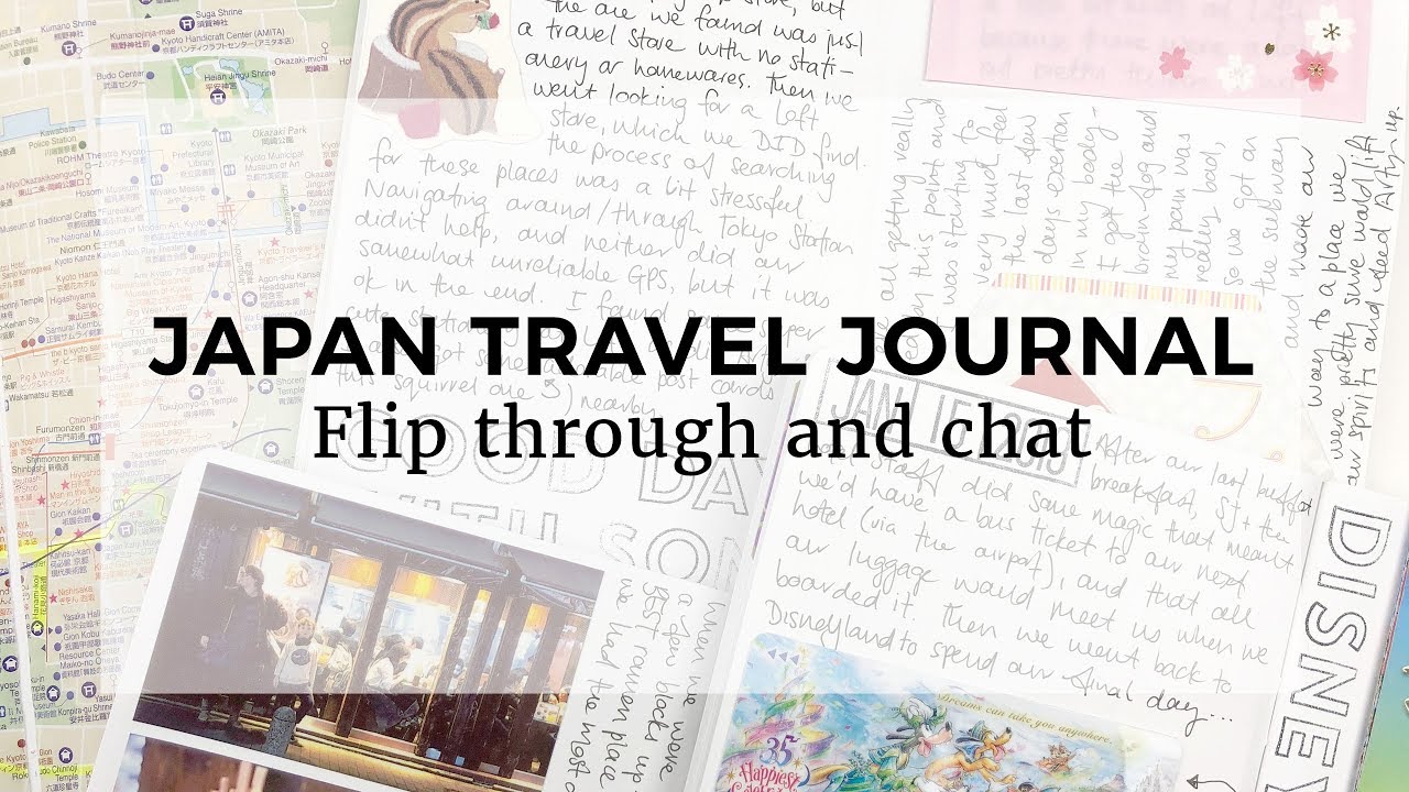 JAPAN TRAVEL JOURNAL || Flip through and chat - YouTube
