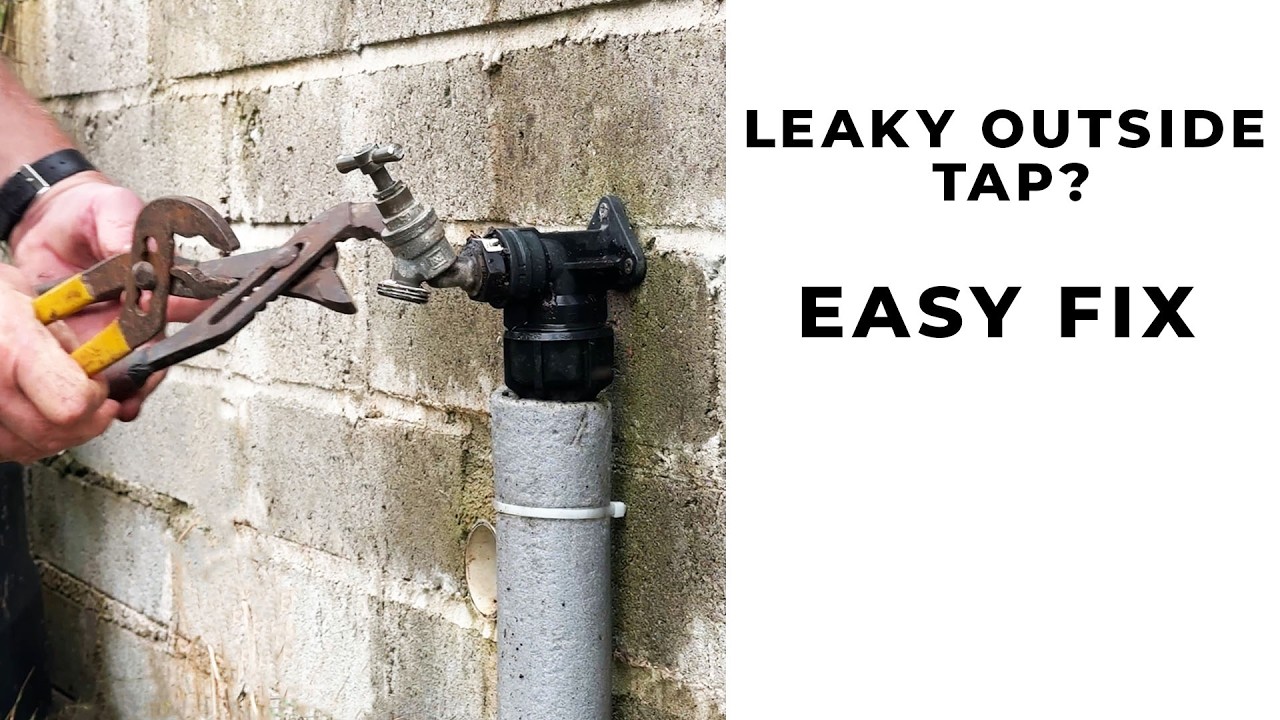 Outside tap not turning off? Quick and easy fix. - YouTube