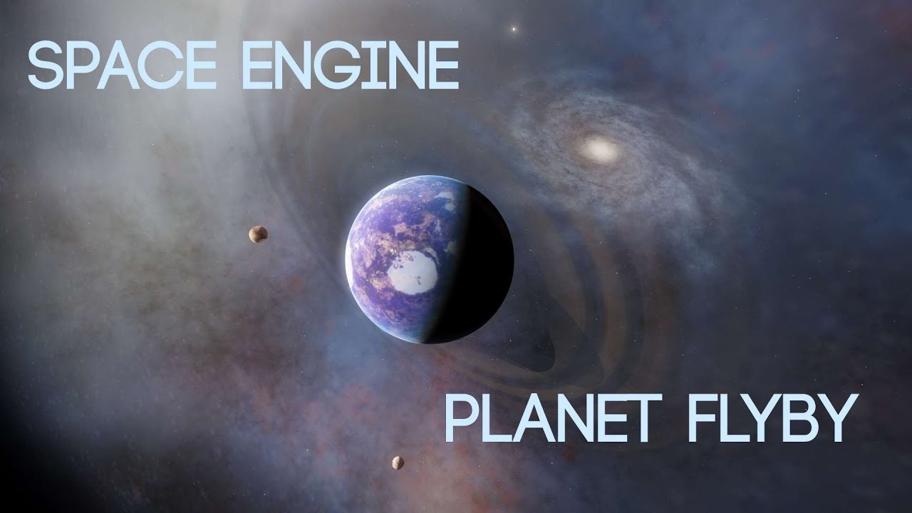 SpaceEngine Planet Flyby Cinematic - YouTube