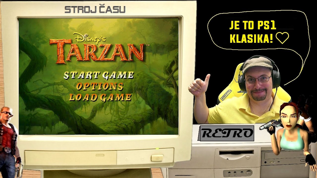 Stroj času – Retro: Disney's Tarzan | 1999 – PS1 | Gameplay kreslené ...