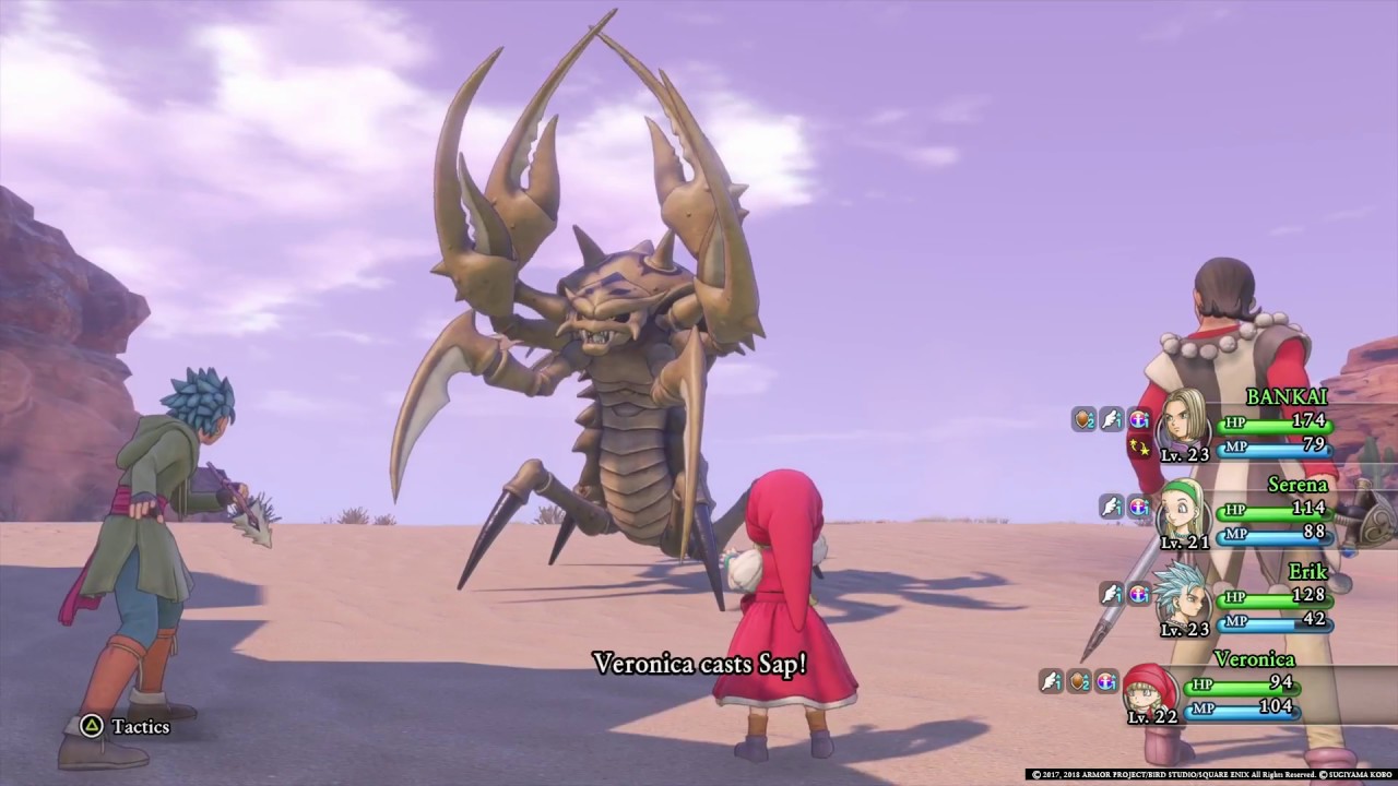 Dragon Quest XI Boss Fight Slayer of the Sands - YouTube