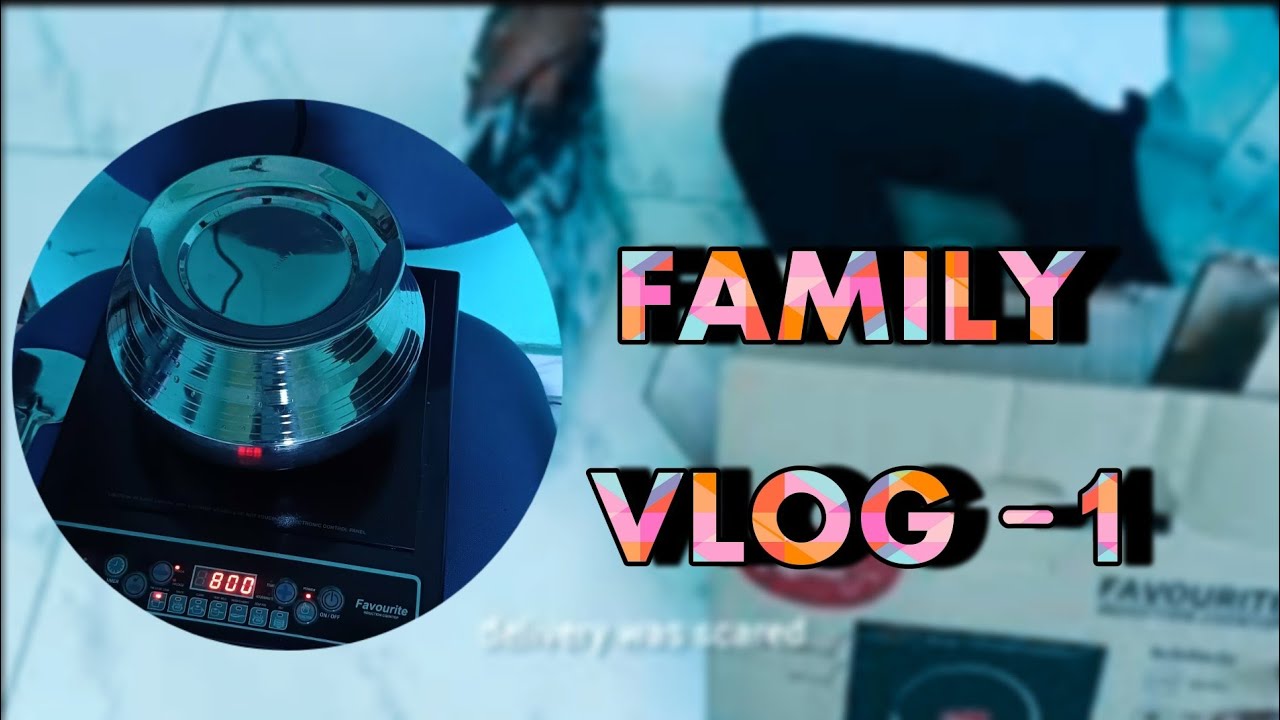 Family vlog day 1 || induction oven for cooking || - YouTube